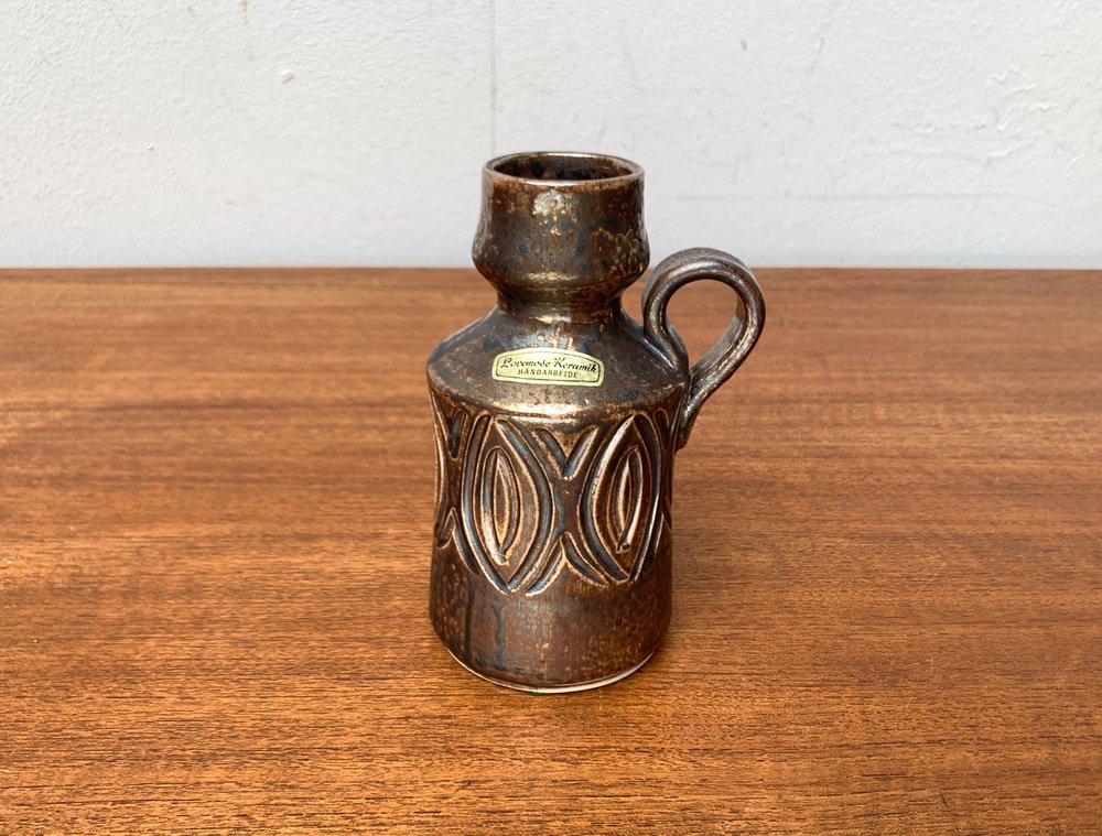 Mid-Century Danish Studio Pottery Carafe Vase from Lovemose Denmark ...