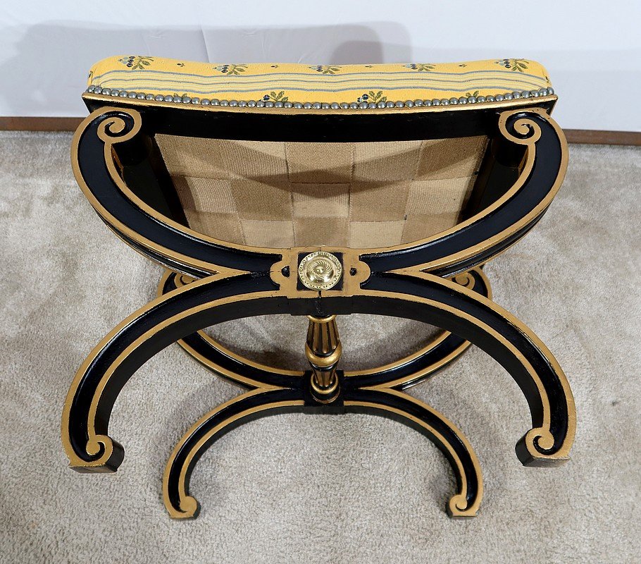 Napoleon III Curule Stool, 19th Century for sale at Pamono