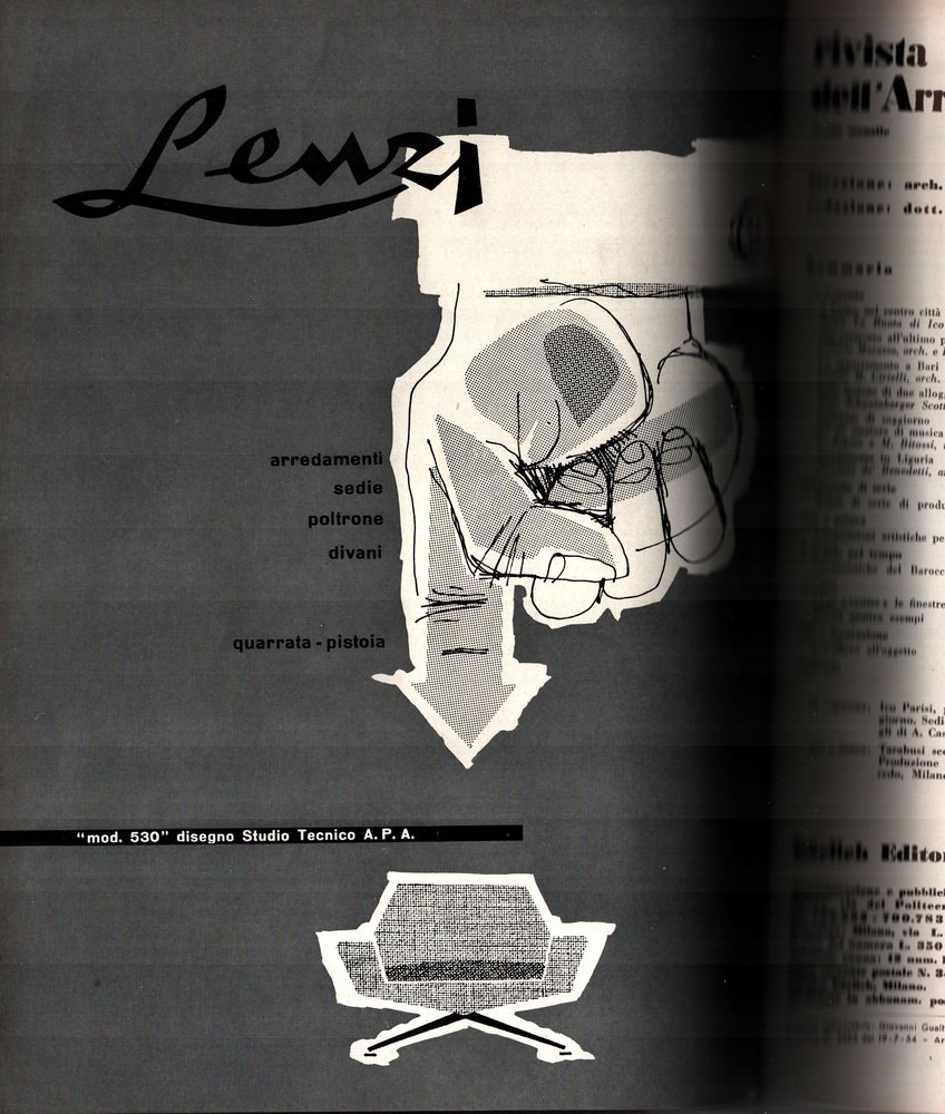 Model 548 3-Seater Sofa by Lenzi for Studio Tecnico A.P.A. Quarrata ...