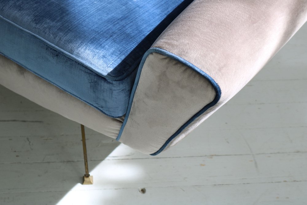 Model 548 3-Seater Sofa by Lenzi for A.P.A. Quarrata-Pistoia, 1960s for ...