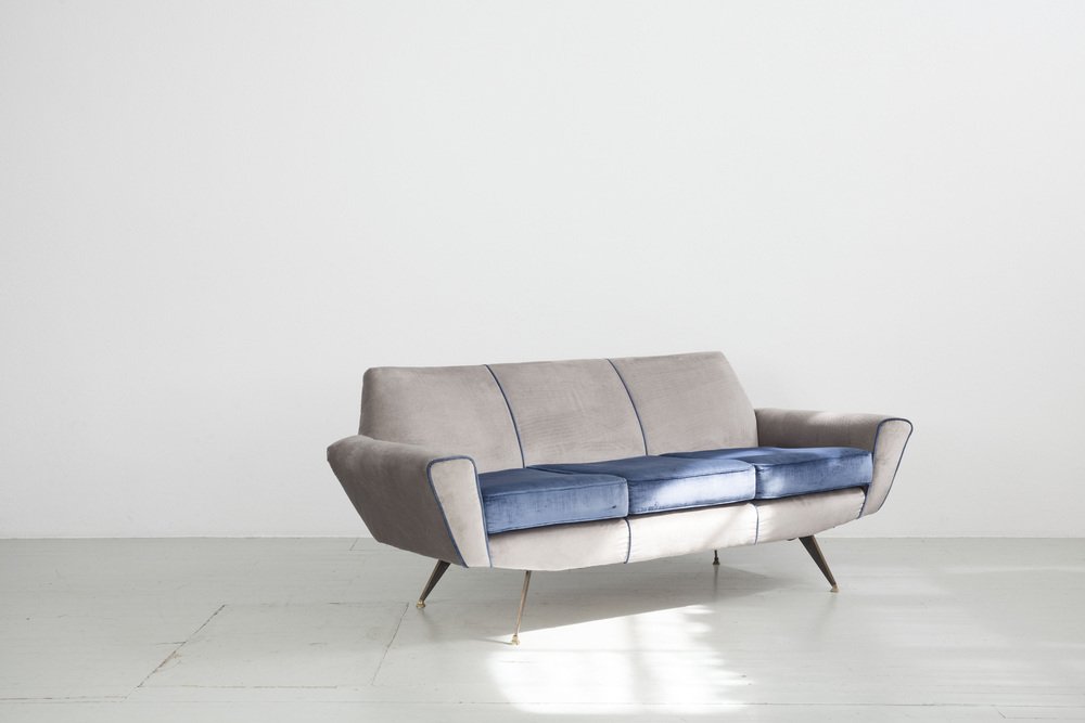 Model 548 3-Seater Sofa by Lenzi for A.P.A. Quarrata-Pistoia, 1960s for ...