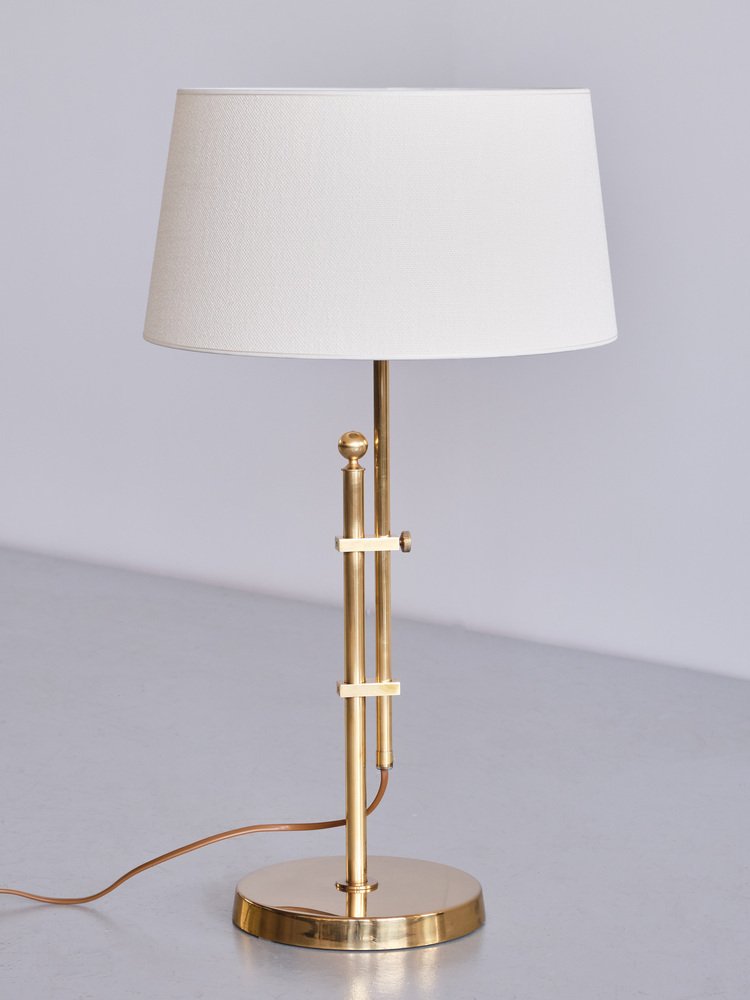 B-131 Height Adjustable Table Lamp in Brass from Bergboms, Sweden ...