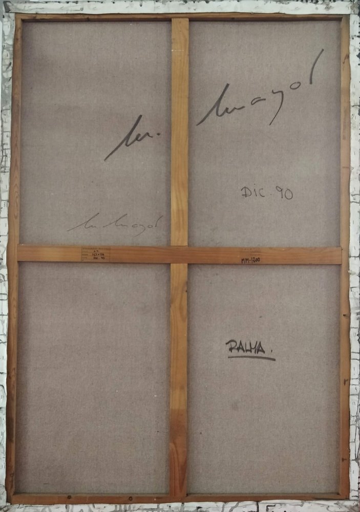 Mariano Mayol, Composition, 1990, Canvas Painting for sale at Pamono