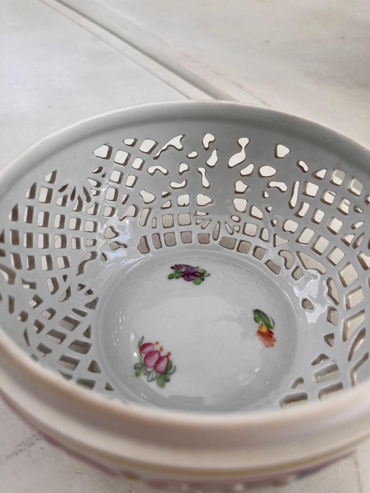 Large Porcelain Box with Lid, 1950s for sale at Pamono