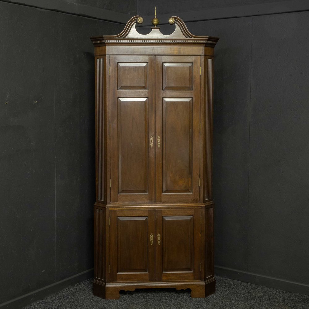 Mahogany Double Corner Cupboard for sale at Pamono