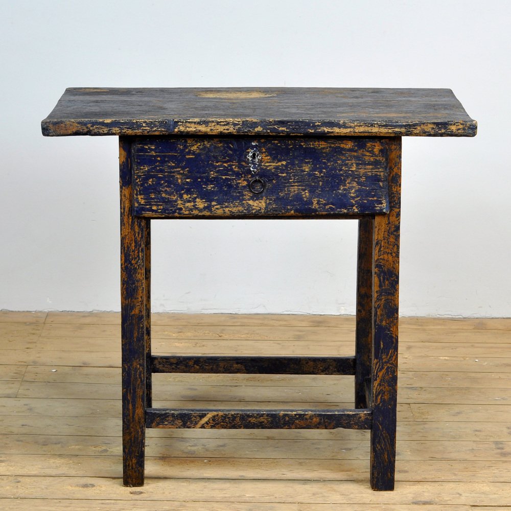 Pine Farmhouse Side Table, 1900s for sale at Pamono