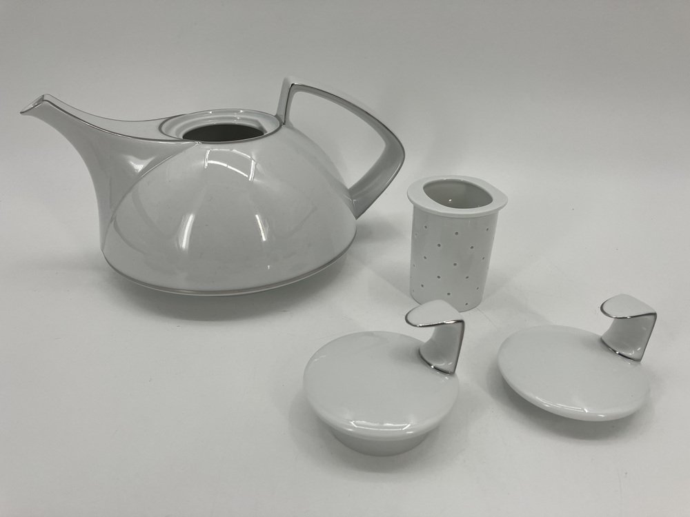 Tac Tea Service in Platinum by Walter Gropius for Rosenthal, Set of 25 ...