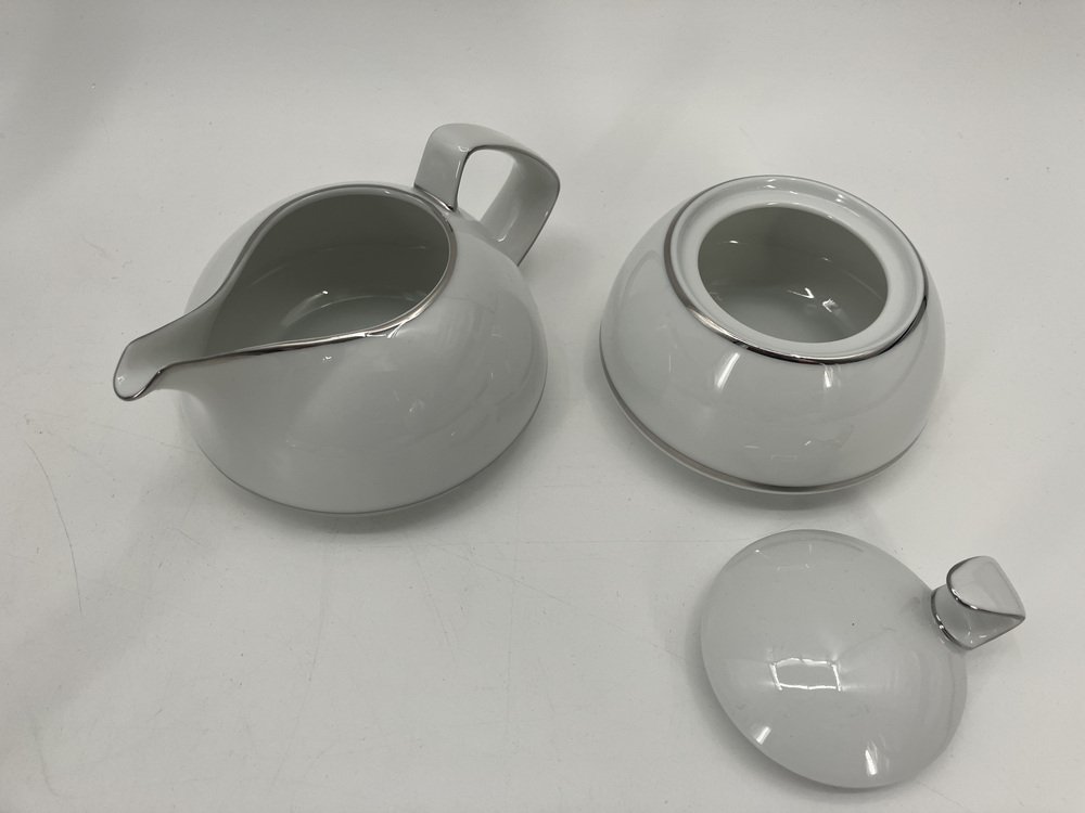 Tac Tea Service in Platinum by Walter Gropius for Rosenthal, Set of 25 ...
