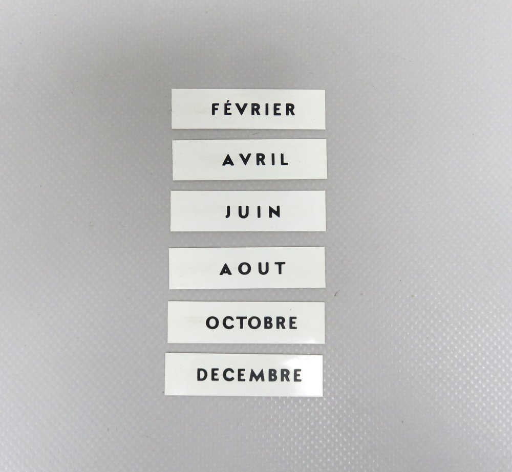 Black and Gilt Eternal Calendar with Marble Base from Mistral, France ...