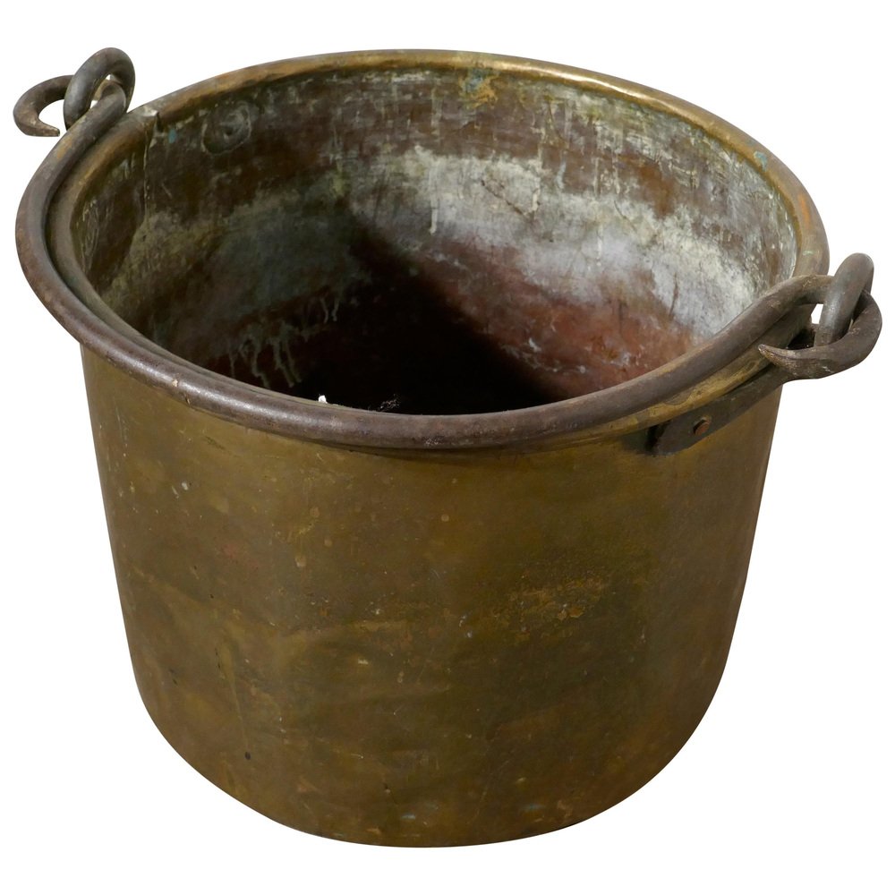 Early 19th Century Brass Cooking Pot, 1890s for sale at Pamono
