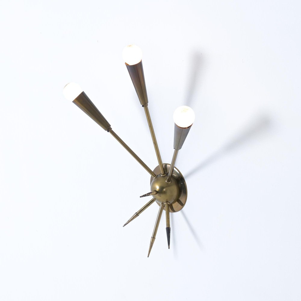 Mid-Century Modern Sputnik Wall Lights, 1950s for sale at Pamono