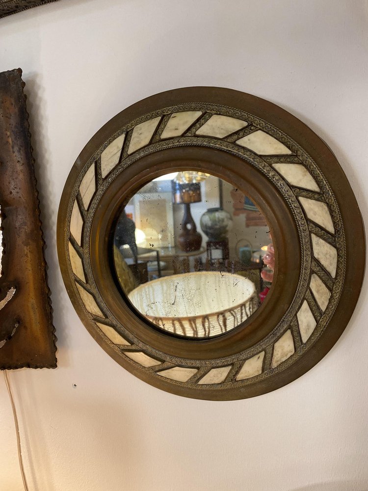 African Art Wall Mirror for sale at Pamono