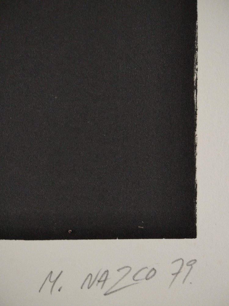 Maribel Nazco, Composition, 1979, Lithograph for sale at Pamono