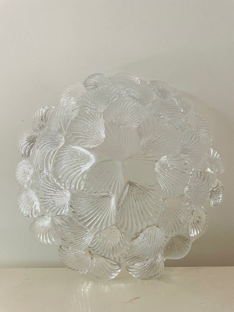 Vintage Crystal Glass Mussel Shell Bowl by Per Lutken for Royal ...