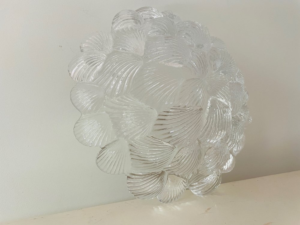 Vintage Crystal Glass Mussel Shell Bowl by Per Lutken for Royal ...
