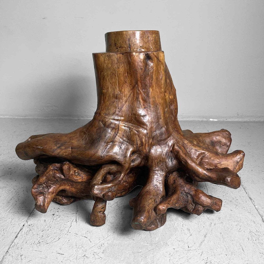 Meiji Period Decorative Japanese Root Wood Plant Stand for sale at Pamono