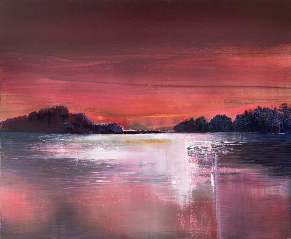 Barbara Hubert, A Landscape, 2023, Oil on Canvas for sale at Pamono