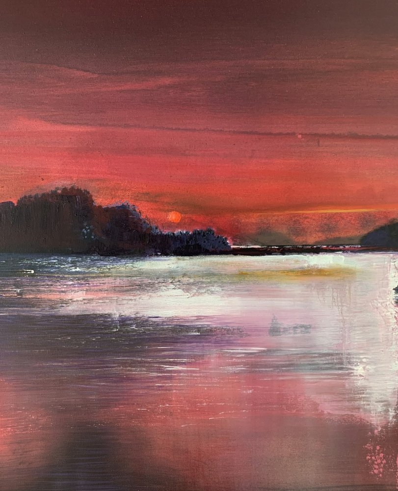 Barbara Hubert, A Landscape, 2023, Oil on Canvas for sale at Pamono