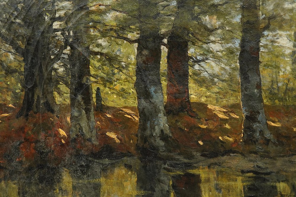 Maria Philippina Bilders-van Bosse, Forest, 1885, Oil Painting, Framed ...
