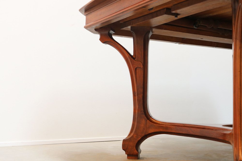 Antique French Art Nouveau Dining Room Set by Eugène Vallin, 1903, Set ...