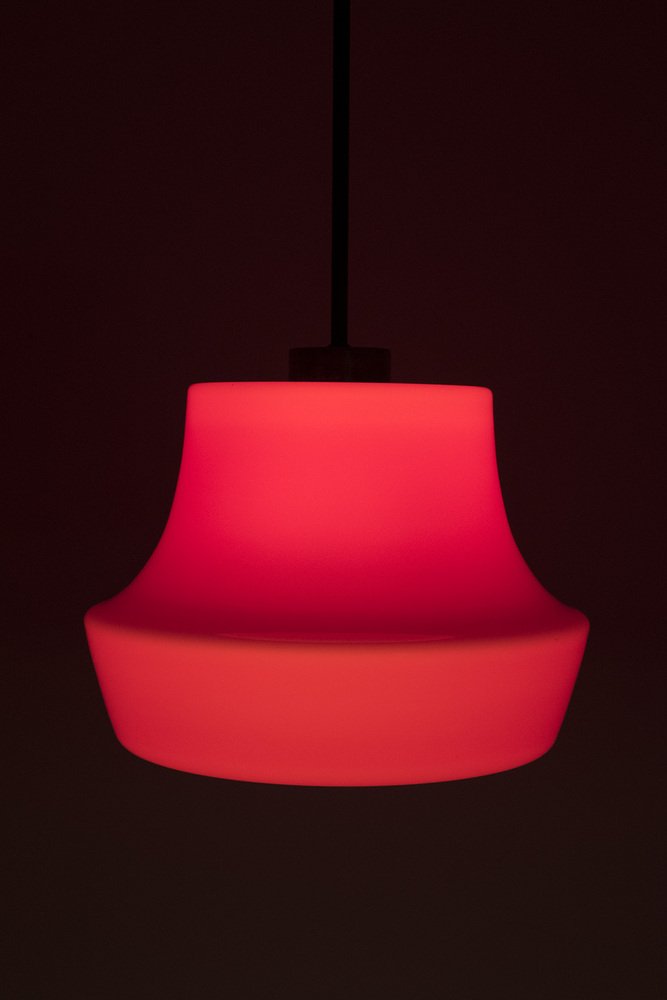 Red Glass Pendant Lighting for sale at Pamono