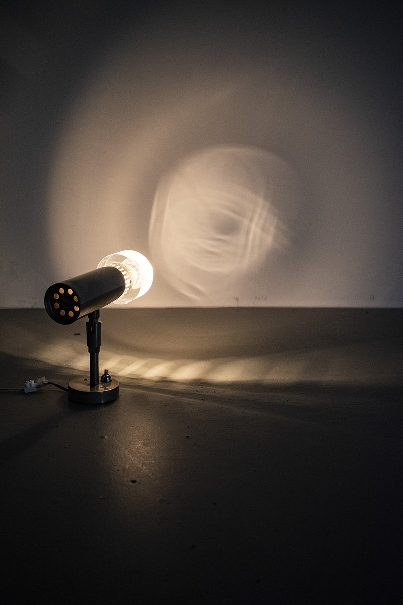 Metal Spotlight with Acrylic Glass Shade for sale at Pamono