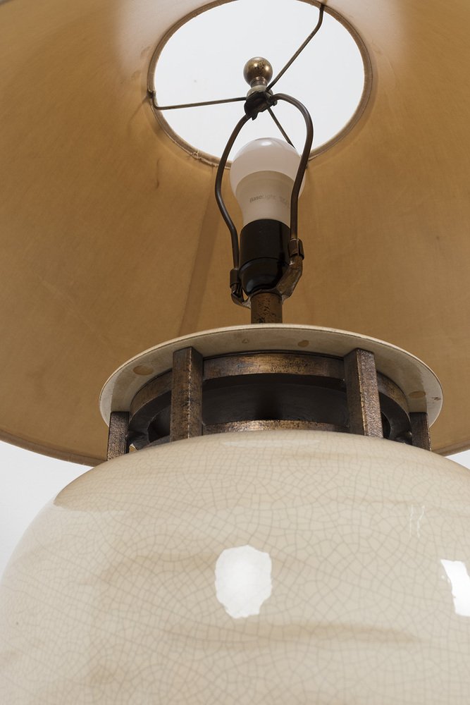 Ceramic Table Lamp with Classic Shapes for sale at Pamono