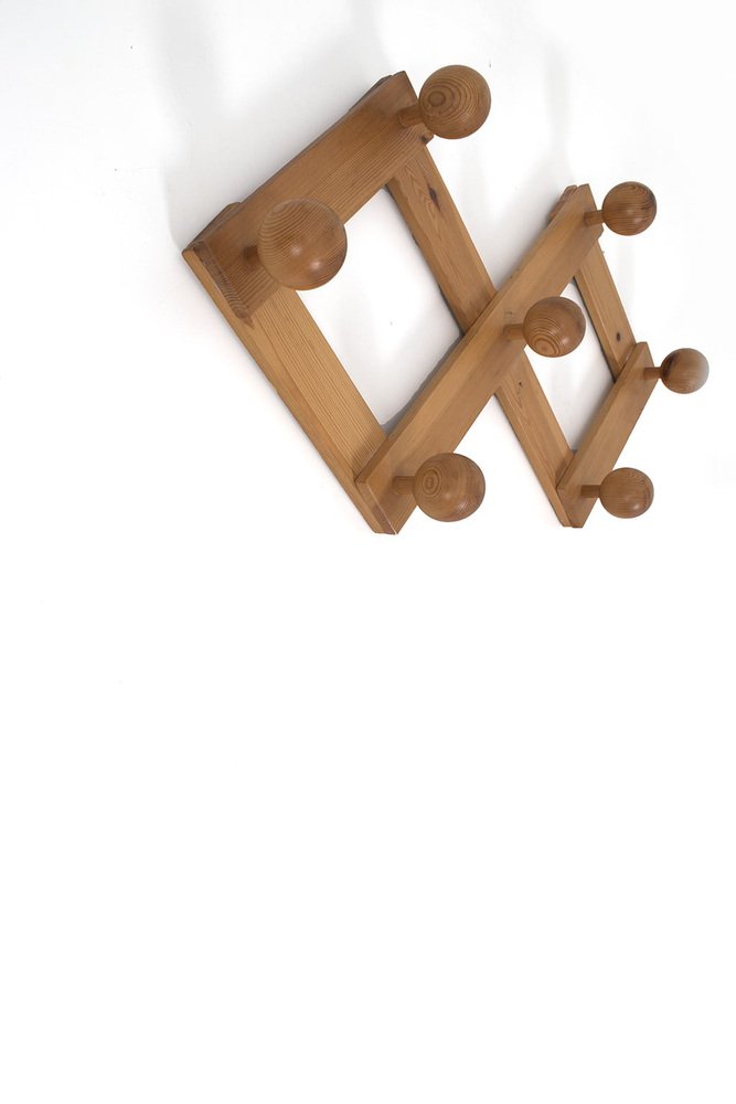 Vintage Pine Coat Rack for sale at Pamono