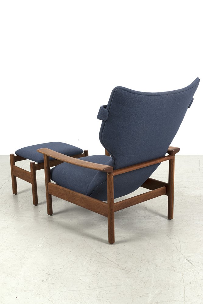 Rock Royal Armchair with Footstool by Sven Ivar Dysthe for sale at Pamono