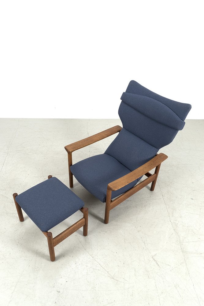 Rock Royal Armchair with Footstool by Sven Ivar Dysthe for sale at Pamono