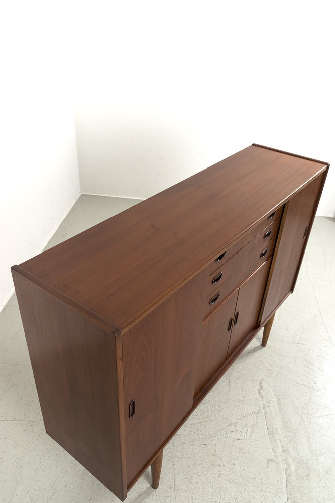 Vintage Brown Teak Highboard for sale at Pamono