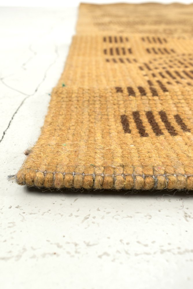 Vintage Yellow Wool Rug for sale at Pamono