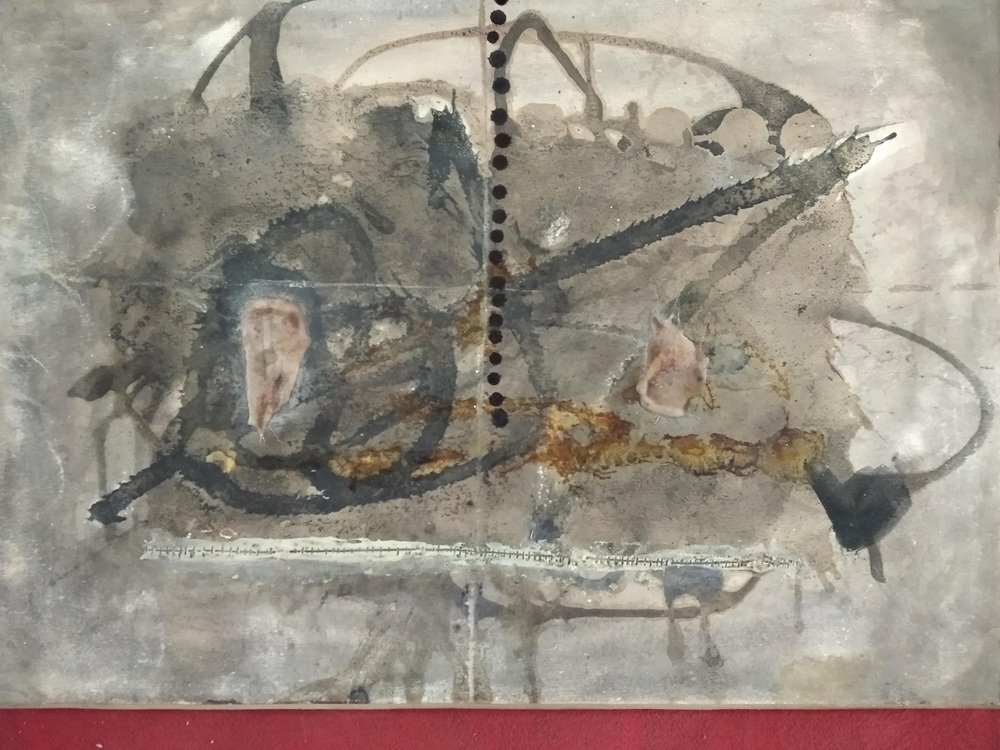 Rey Polo, Composition, 1960, Oil on Canvas for sale at Pamono