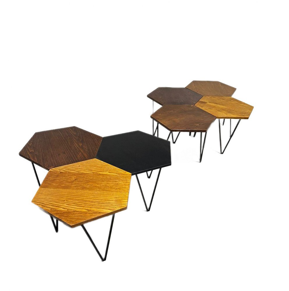 Honeycomb Hexagonal Coffee Tables by Gio Ponti for Isa Bergamo, 1950s ...