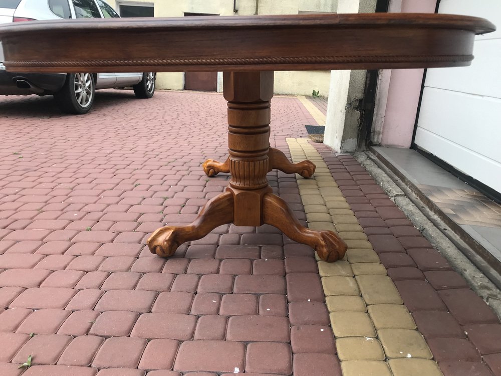 Extendable Dining Table with Rounded Corners, 1970s for sale at Pamono