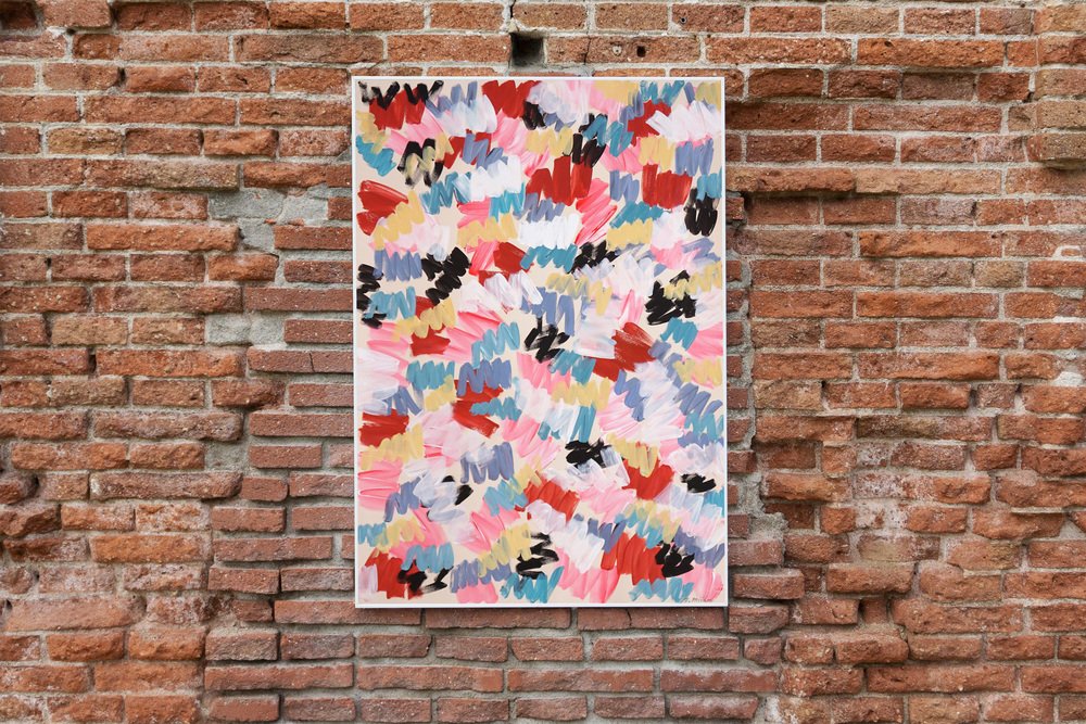 Romina Milano, Blooming Flower Fields, 2023, Acrilico su carta in vendita su Pamono