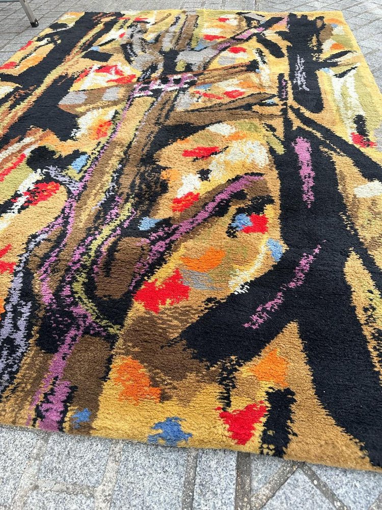 Französischer Mid-Century Teppich von Jean Jacques Morvan, 1960er bei ...