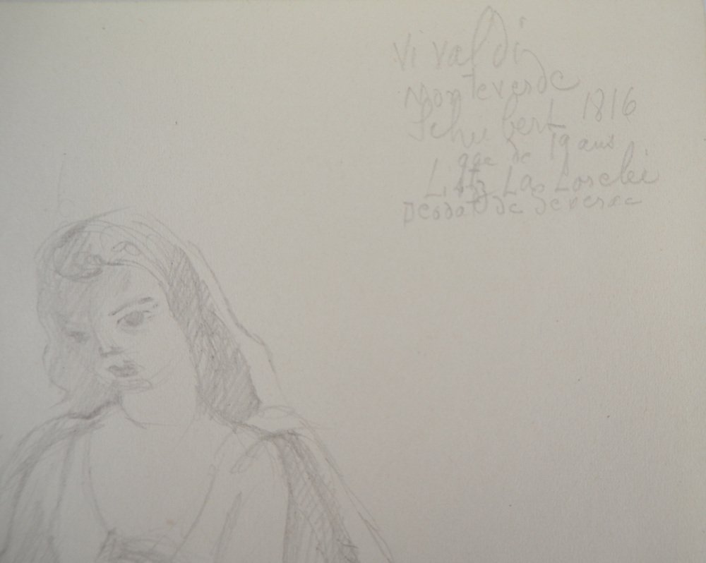 Marie Laurencin, Intimate Moment, Original Pencil Drawing for sale at ...