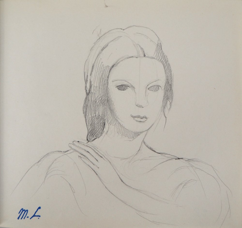 Marie Laurencin, Young Model, Original Pencil Drawing for sale at Pamono