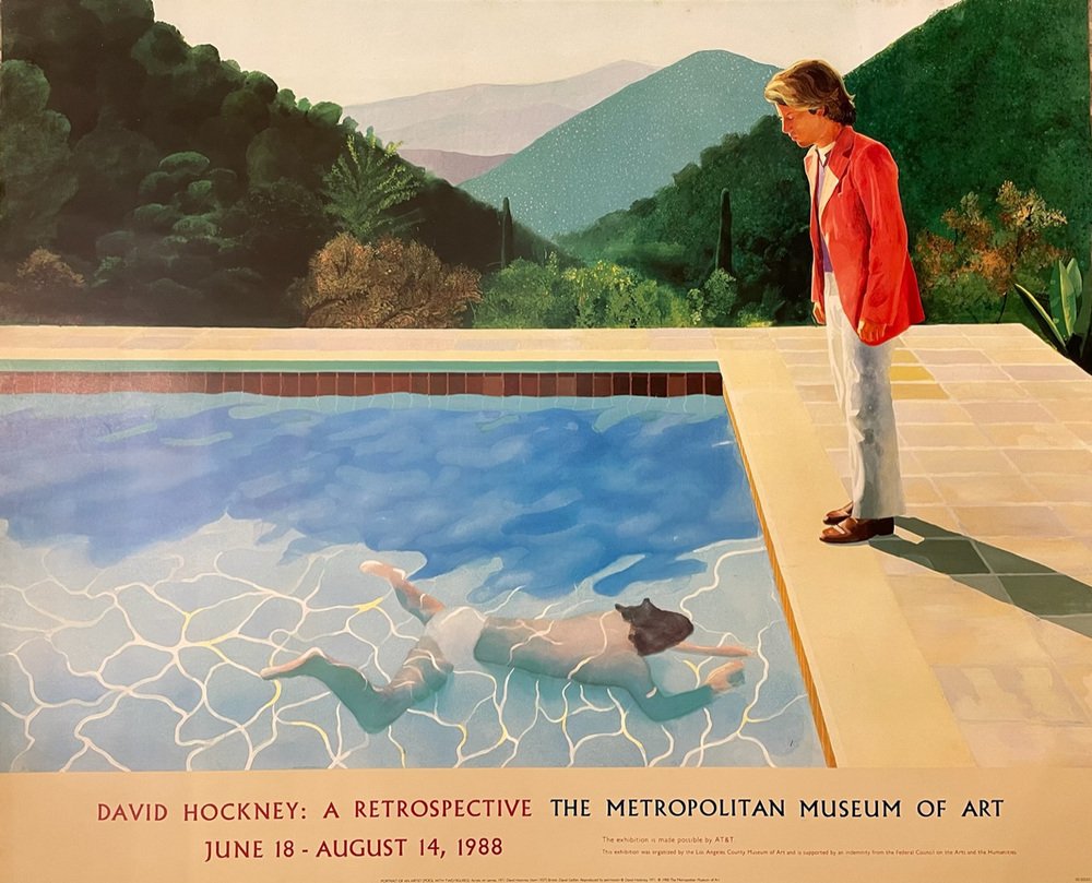 David Hockney, Retrospektive, Original Poster, 1988 bei Pamono kaufen