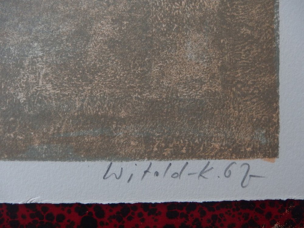 Witold-K, Trois personnages, Original Lithograph for sale at Pamono