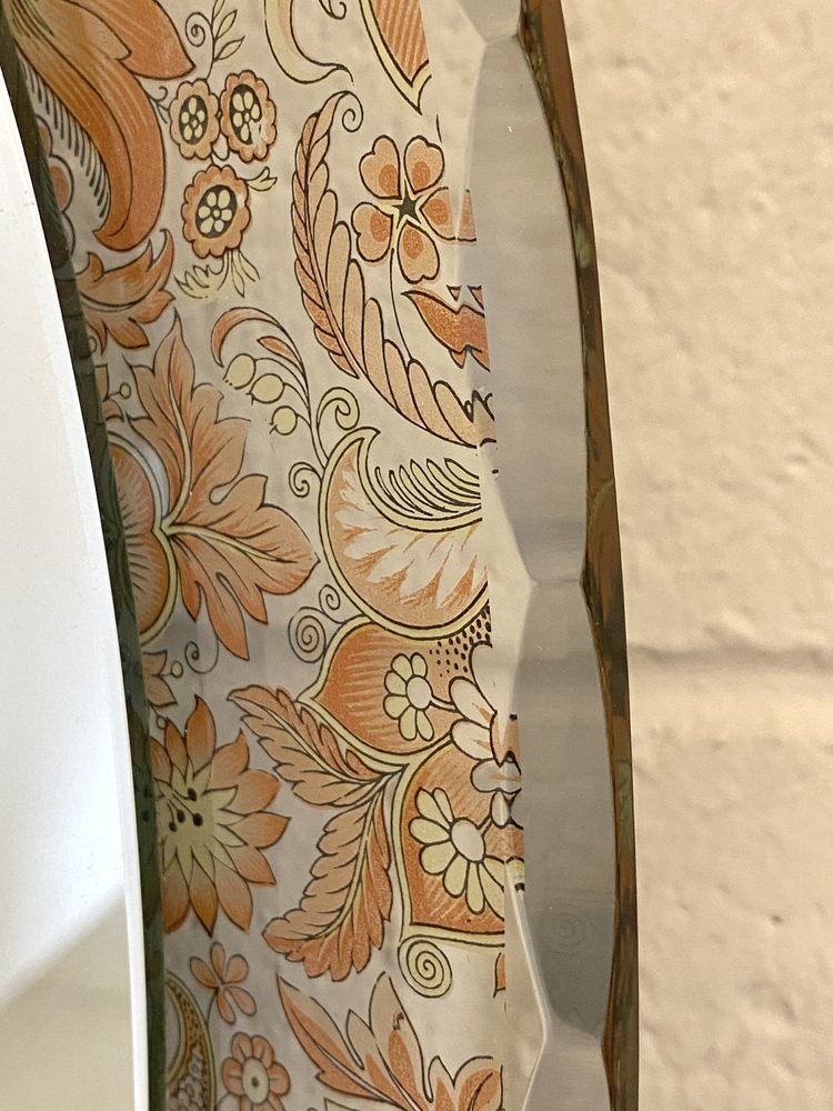 Vintage Oval Mirror, 1990s for sale at Pamono