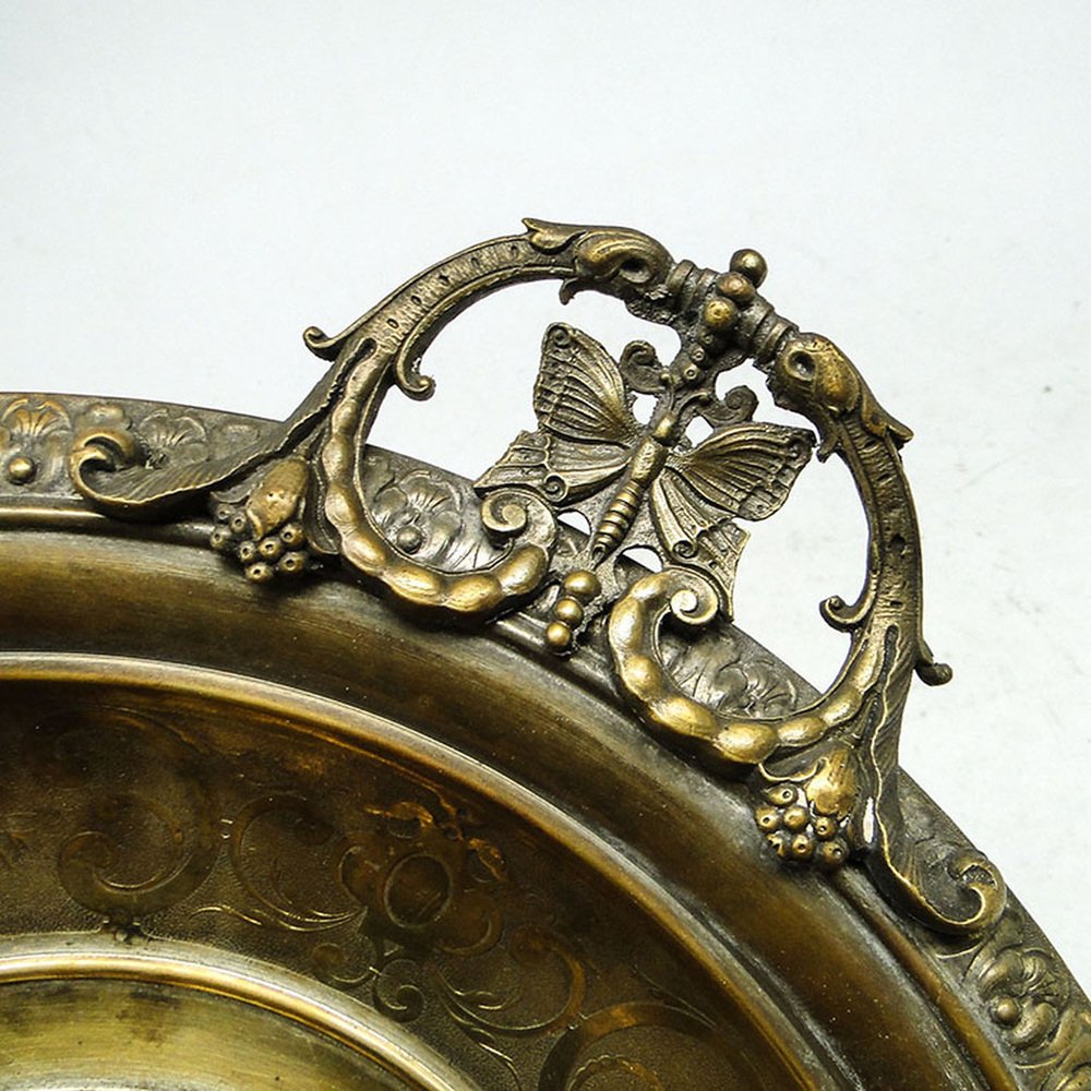Antique Austro-Hungarian Fruit Bowl with Butterflies by Albrecht Kohler ...