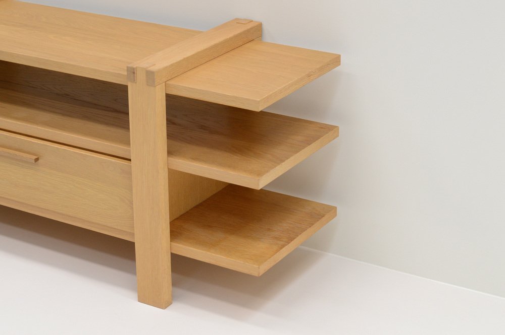 Belgian Oak Shelving Unit for sale at Pamono