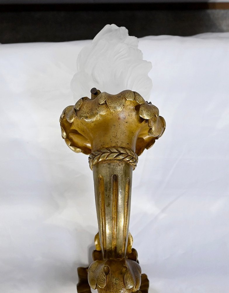 Napoleon III Torch in Gilded Bronze for sale at Pamono