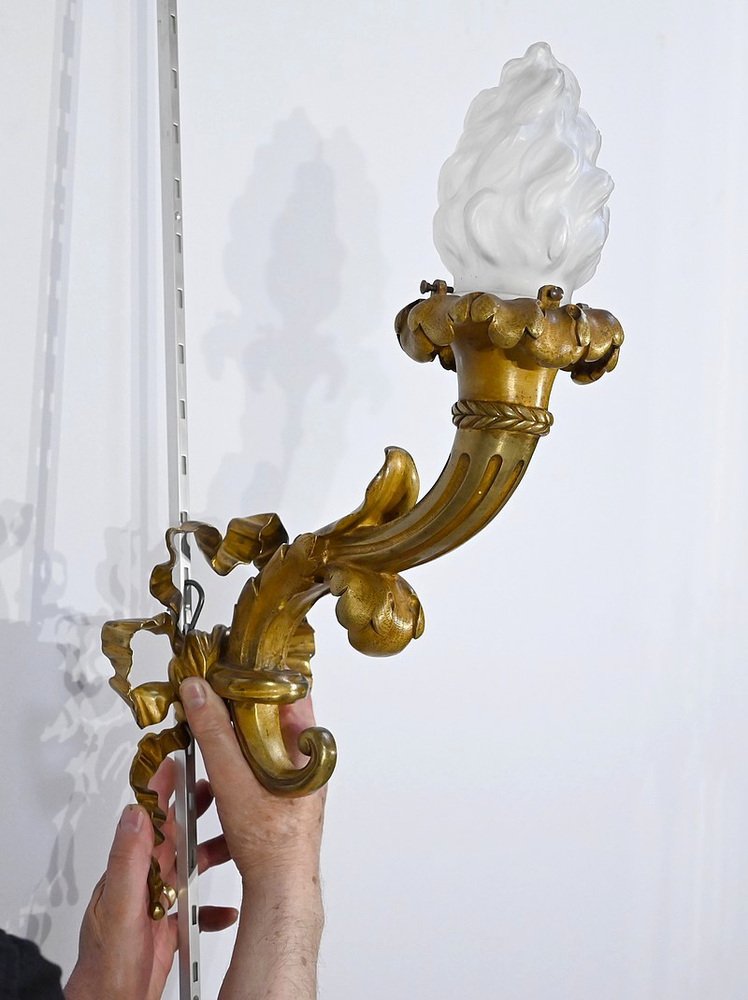 Napoleon III Torch in Gilded Bronze for sale at Pamono