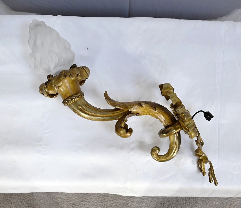 Napoleon III Torch in Gilded Bronze for sale at Pamono