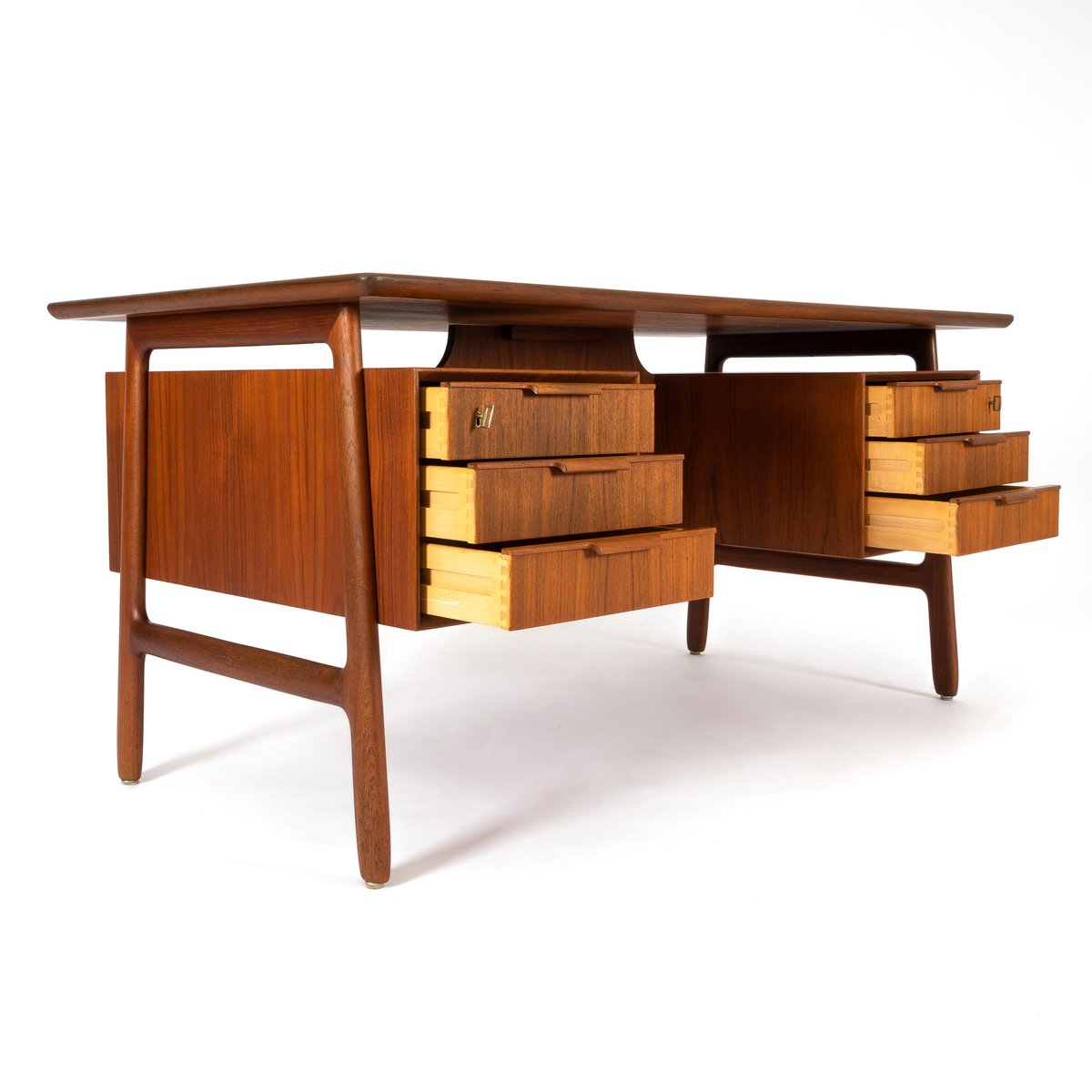 Teak Model 75 Desk by Omann Jun for sale at Pamono