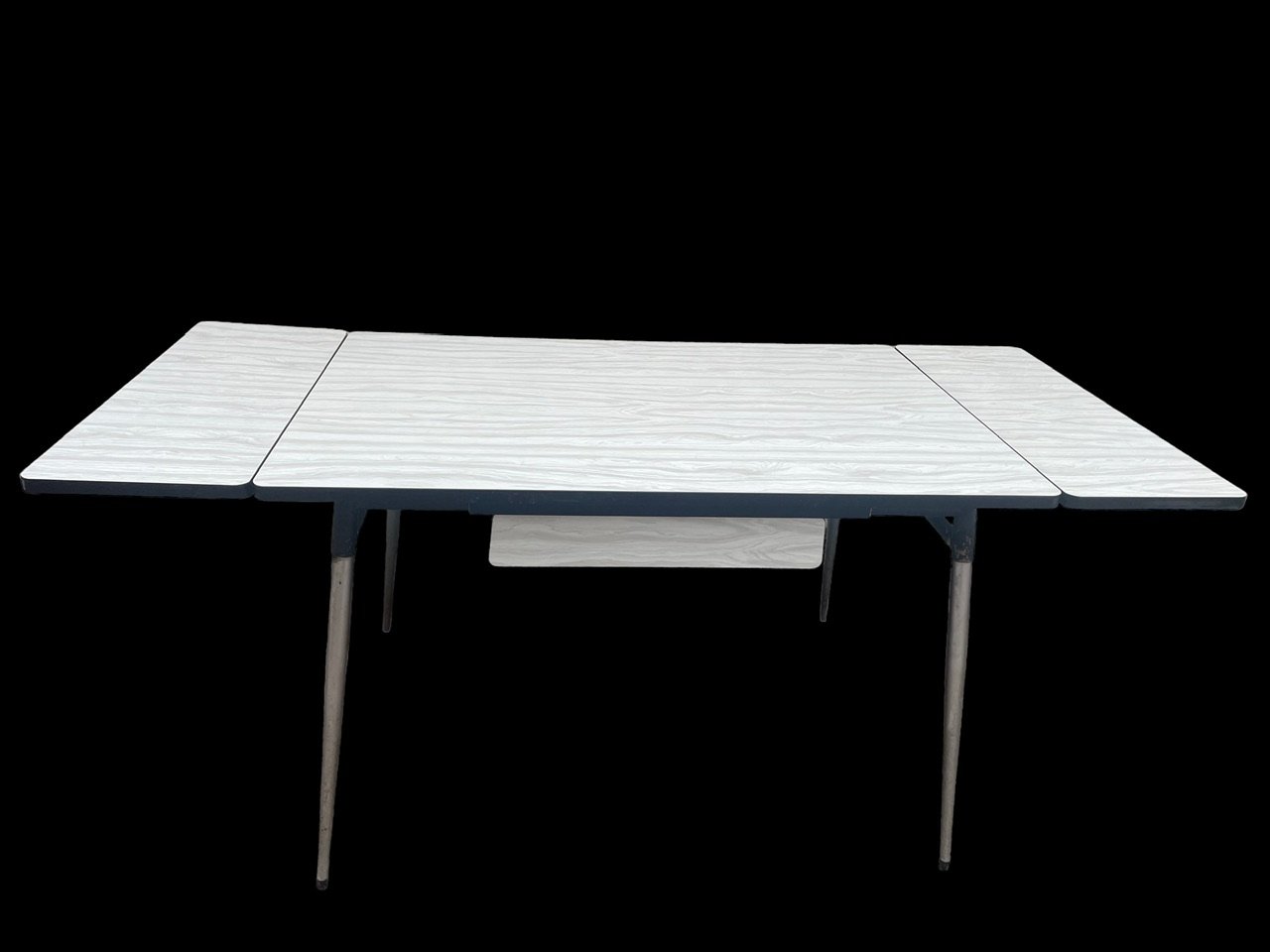 Dining Table and Chairs in White Formica, 1950s, Set of 5 for sale at ...