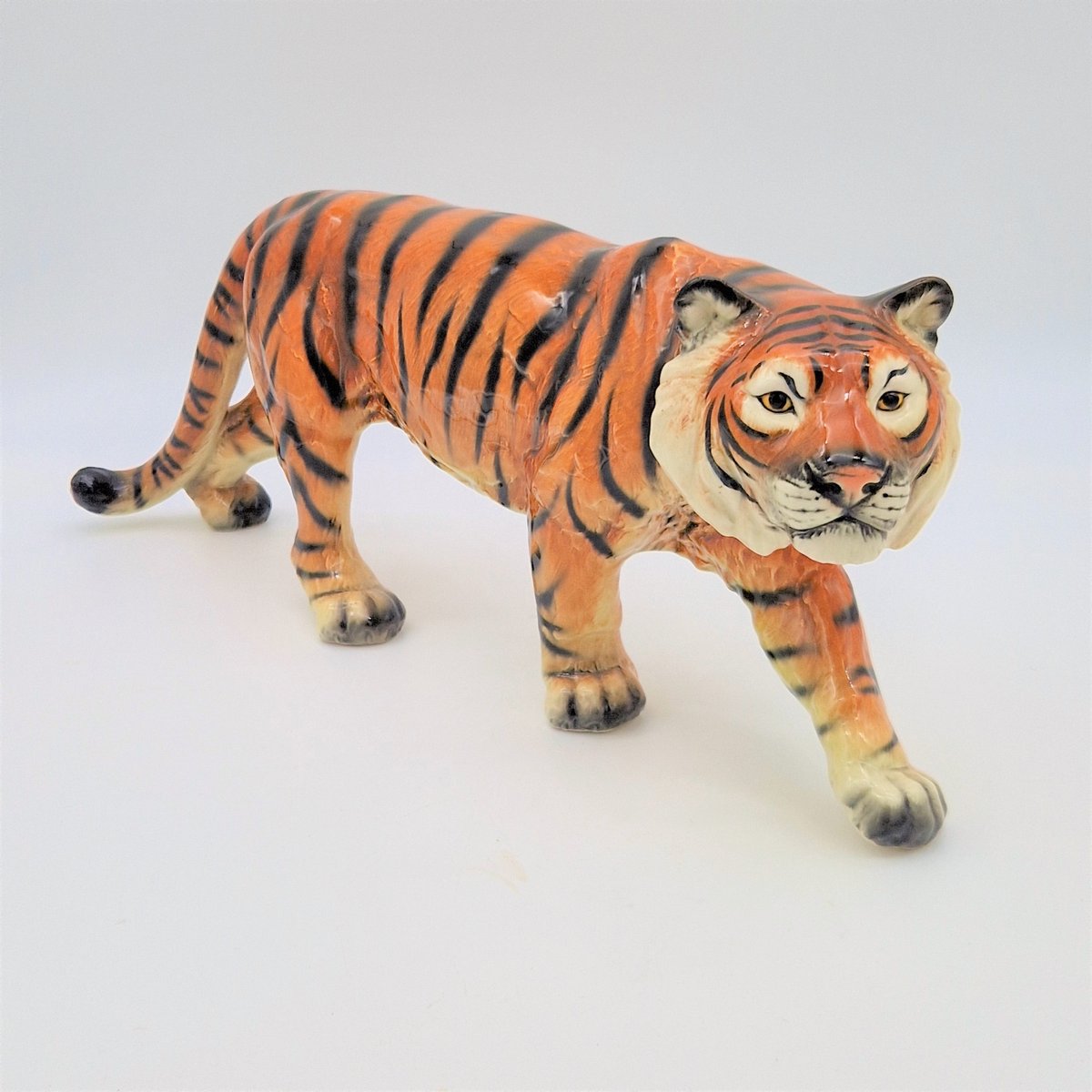 Tiger Figurine in Porcelain by Göbel, 1970s for sale at Pamono